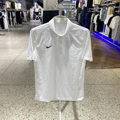 耐克DRI-FIT速干运动训练健身男生polo男士短袖t恤IB8831-100-010