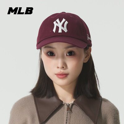 MLB鸭舌帽男帽女帽情侣防晒防风棒球帽遮阳休闲帽3ACPB245N-50WIS