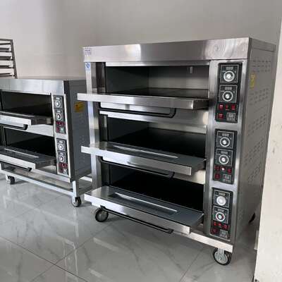研麦3 layers Pizza oven 3层6盘披萨烤箱 Bakery equipment