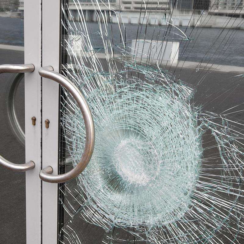银行专用玻璃防爆膜加强加厚透明安全防爆贴膜防弹膜柜台玻璃贴膜