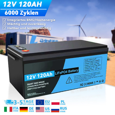 12V 120Ah Li-Ion-Batterie für Solaranh?nger und Rollstuhl