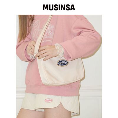 FEIHEI WAPPEN MINI CROSS BAG 粉色米色 MUSINS韩国官网直邮进口