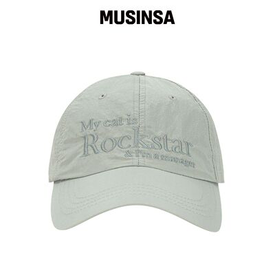 JOEGUSH Rockstar CAT 尼龙帽（浅灰色） MUSINS韩国官网直邮进口