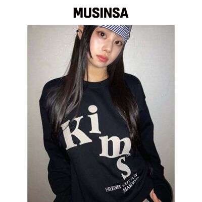 KIMS FRESH COTTON MARKET Messy Alpha APP卫衣韩国官网直邮进口