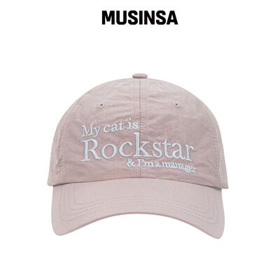 JOEGUSH Rockstar cat 尼龙帽（婴儿粉） MUSINS韩国官网直邮进口