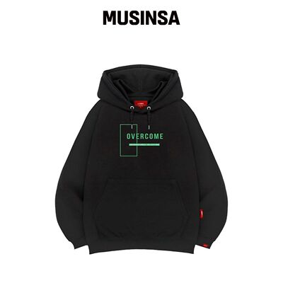 LLAMO OVERCOME连帽卫衣男女通用大码M~4XL MUSI韩国官网直邮进口
