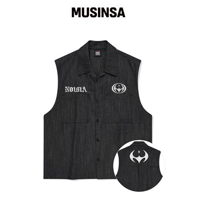 VISION STREETWEAR VSW 恶魔牛仔编织衬衫 黑色韩国官网直邮进口