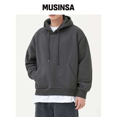 TOFFEE ESSENTIALS 连帽卫衣 (CHARCOAL) MUSINS韩国官网直邮进口