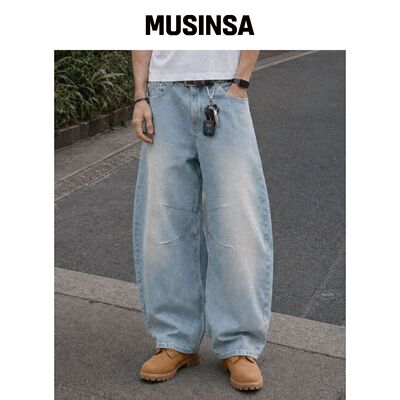 ROWDY CURB BARREL 牛仔裤子_打火机 MUSINSA韩国官网直邮进口