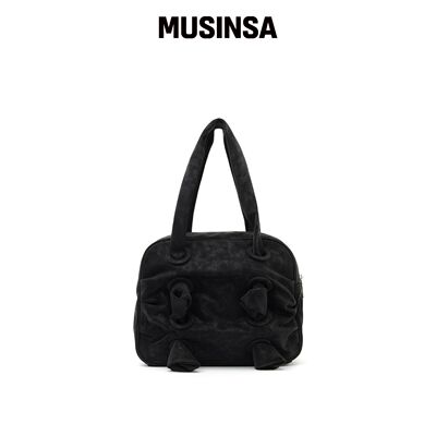 MILLO WOMEN nubuck皱褶包 [黑色] MUSINSA韩国直邮官方正品