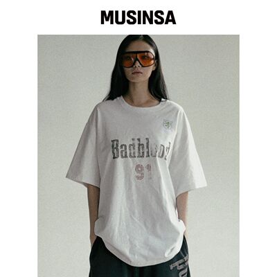 BADBLOOD SEN FADED2 1/2 T恤 - WHITE MUSINSA韩国官网直邮进口