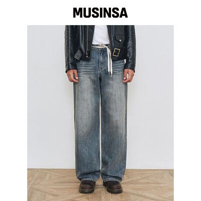 DECET [KAIHARA JAPAN DENIM]中腰宽松牛仔裤 DC韩国官网直邮进口