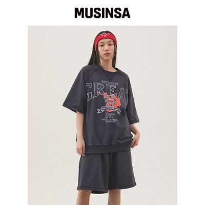 PENFIELD HUDSON 复古水洗半袖卫衣 深蓝色_FQ2K韩国官网直邮进口