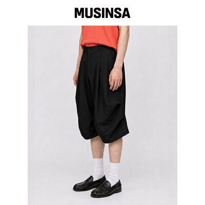 BALLUTE 百慕大降落伞短裤（黑色） MUSINSA韩国官网直邮进口