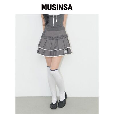 ILLIGO DOLLY 抓绒迷你裙炭灰色 MUSINSA韩国直邮官方正品