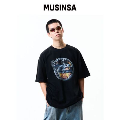 CRITIC BURNING BLADE 黑色 T恤 MUSINSA韩国官网直邮进口