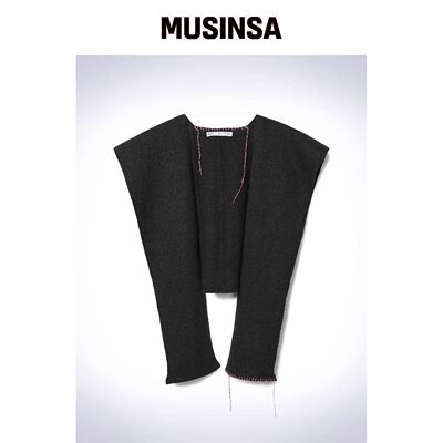 HAUS072C BONA SHAWL 针织衫 深灰色韩国官网直邮进口MUSINSA