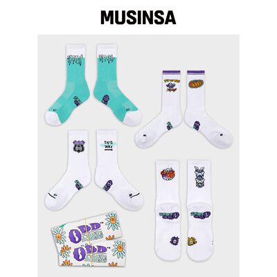 ODDSOCKS [2PACK] COOLMAX 街头圆领及膝袜 4款2韩国官网直邮进口