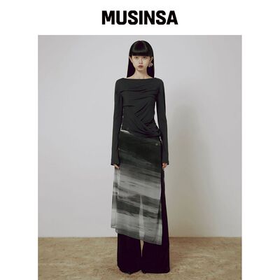FLAREUP 透视Jovian裹裙 (FL-240_黑色) MUSINSA韩国直邮官方正品