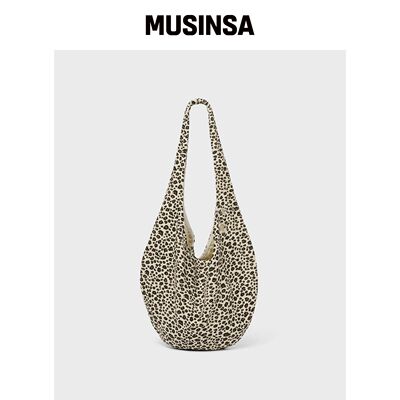SALBOL FIG LEOPARD BAG [米色] MUSINSA韩国官网直邮进口