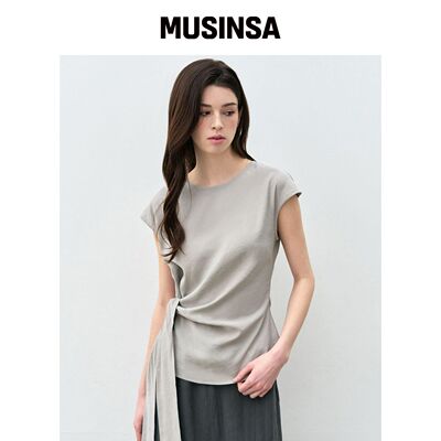 BASIKA KNOTTED 短袖衬衫（泥膜）韩国官网直邮进口MUSINSA