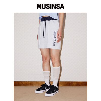 1993STUDIO 原版卫衣短裙_浅灰色 MUSINSA韩国直邮官方正品