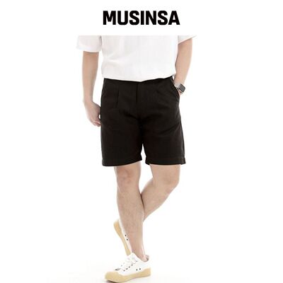 SAINTCREW COMPO 半松紧短裤 CH-1201 黑色 MUSI韩国官网直邮进口