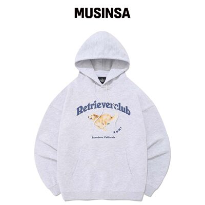 RETRIEVER CLUB 跑步猎犬连帽卫衣 [混色灰] MUS韩国官网直邮进口