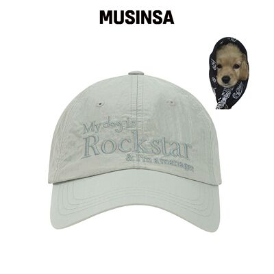 JOEGUSH Rockstar dog 尼龙帽子（浅灰色） MUSI韩国官网直邮进口