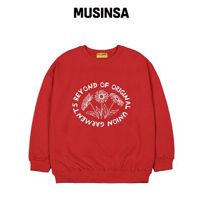 UNION GARMENTS [绒面]BEYOND花卉宽松运动衬衫 韩国官网直邮进口