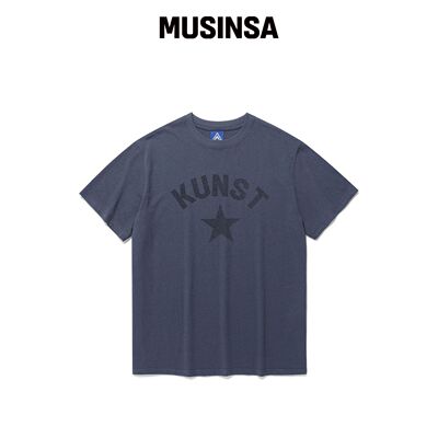 ISTKUNST KUNST STAR 基础款T恤_NAVY(IK2FMMT51韩国官网直邮进口