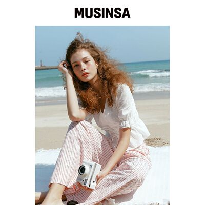 LENINA JOYDI 直筒裤_红色 MUSINSA韩国官网直邮进口