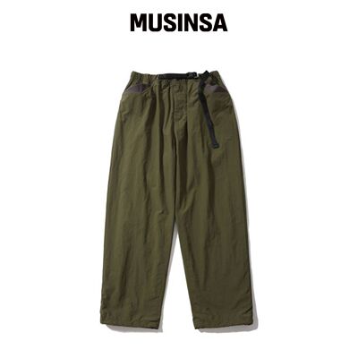 HUMOROUS ACCOUNT MANMADE FIELD PANTS / 苔藓 韩国官网直邮进口
