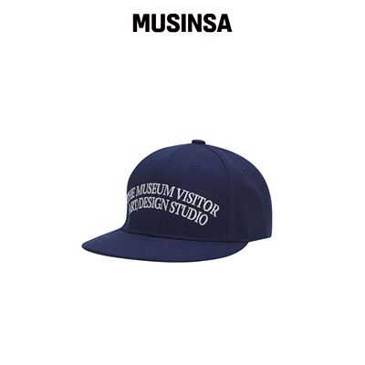 THEMUSEUMVISITOR PONY 刺绣帽（蓝色） MUSINSA韩国官网直邮进口