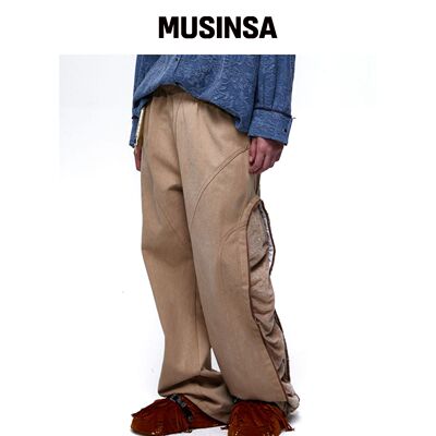 RSSC INCISION 夹克混合裤 - 米色 MUSINSA韩国官网直邮进口