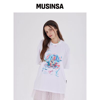 DYSFUNCT DYS铆钉兔子T恤（白色） MUSINSA韩国官网直邮进口