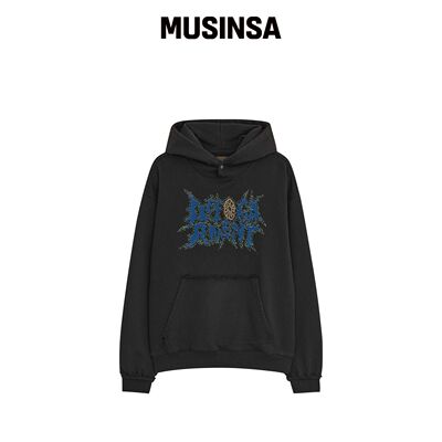 DEFGARMENTS LOUGH LOGO 连帽卫衣 [炭灰色]韩国官网直邮进口