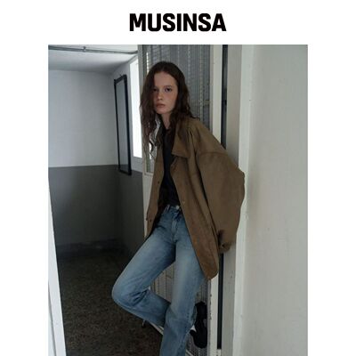 WAARFORWOMAN WJ-10 麂皮夹克_米色 MUSINSA韩国官网直邮进口