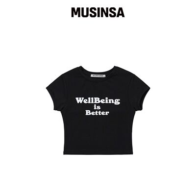 WELLBEING EXPRESS 健康生活更美好 短袖 黑色 M韩国官网直邮进口