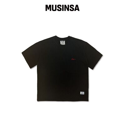 STIGMA SCRT 水洗口袋T恤 黑色 MUSINSA韩国直邮官方正品