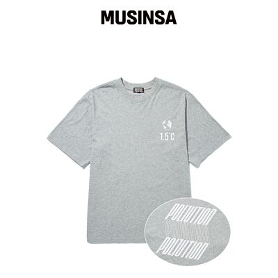 POLLUTION 不对称LOGO半袖T恤 MUSINSA韩国直邮官方正品