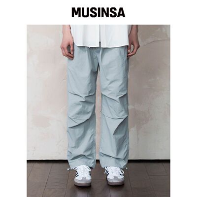 INDUST 塔斯兰双褶口袋伞裤_灰色 MUSINSA韩国官网直邮进口