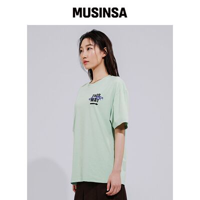 ODDSOCKS STREET DIS WAY 短袖T恤 薄荷色 MUSIN韩国官网直邮进口