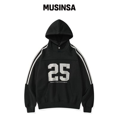 CGP 25 切割款连帽卫衣_黑色 MUSINSA韩国官网直邮进口