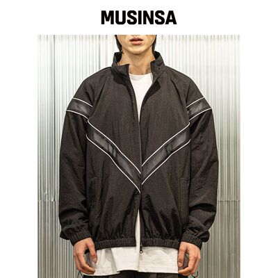 MASSNOUN 3M网眼透气热身夹克 MSTJK001-BK韩国官网直邮进口