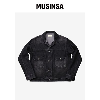 SORTIE 锥形牛仔夹克（黑色） MUSINSA韩国官网直邮进口