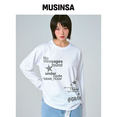 GRAVER NO MESSAGE 长袖T恤_2色 MUSINSA韩国直邮官方正品