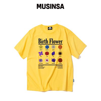 TRIPSHION BIRTH FLOWER GRAPHIC T恤 - 黄色韩国官网直邮进口