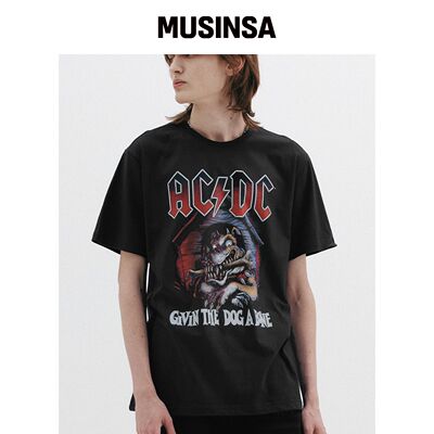 BRAVADO ACDC DOG A BONE 2 BK (BRENT2415)韩国官网直邮进口
