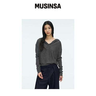 ANGGAE 连帽卫衣   灰色 MUSINSA韩国官网直邮进口
